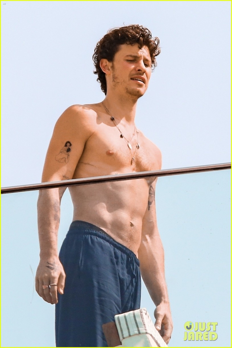 Shawn Mendes Touches Down in Rio, Chills Shirtless by the Pool at His ...