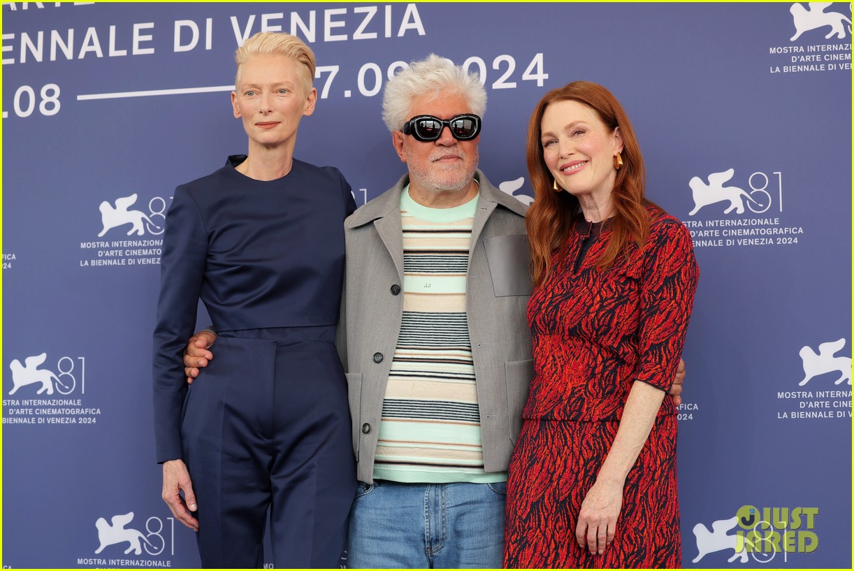 Julianne Moore & Tilda Swinton Hold Hands at 'The Room Next Door ...