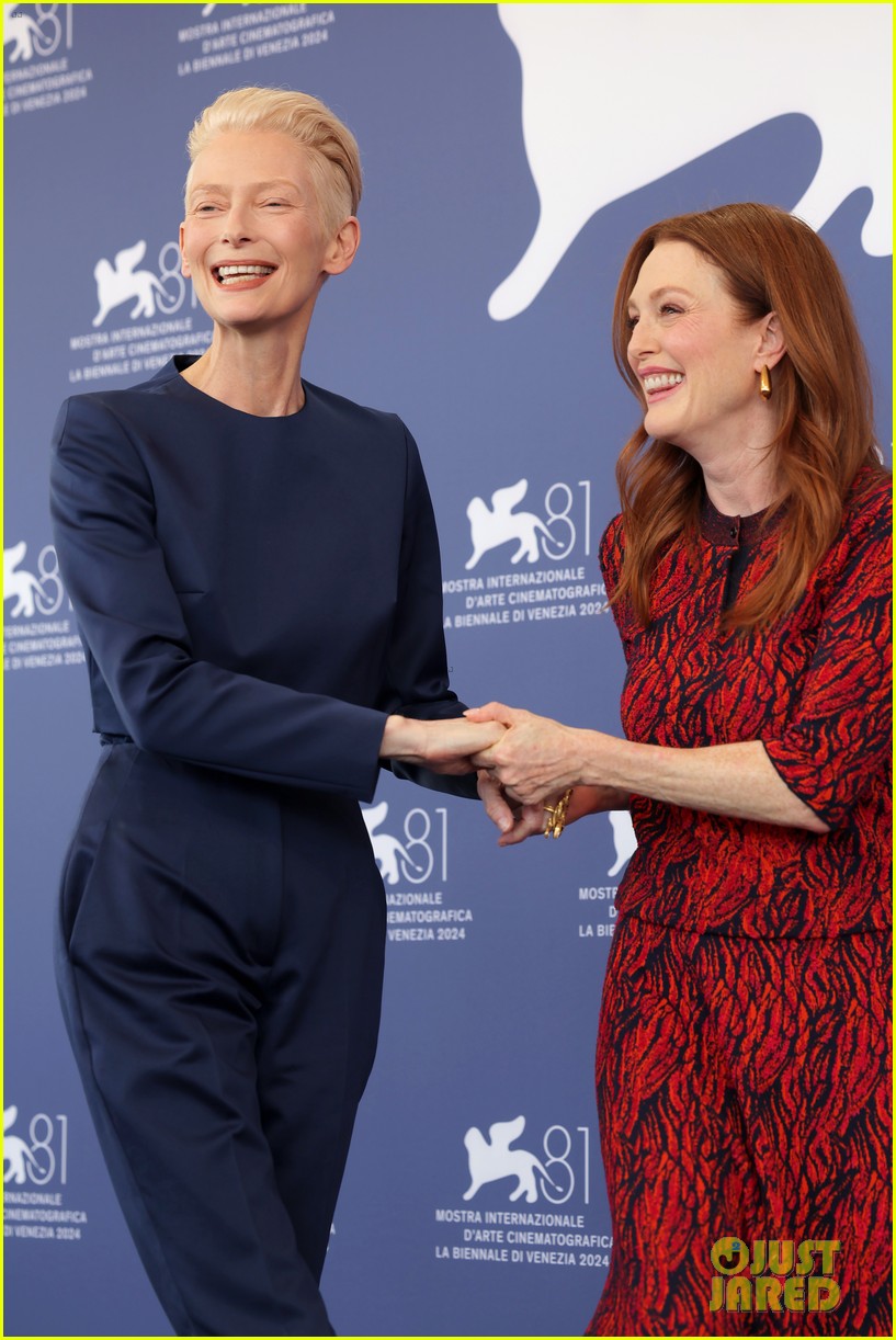 Julianne Moore & Tilda Swinton Hold Hands at 'The Room Next Door ...
