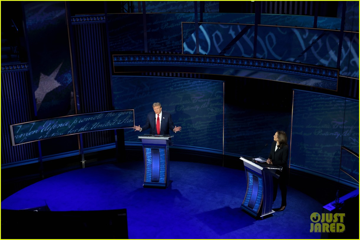 Watch Kamala Harris & Donald Trump Meet for First Time, Shake Hands at ...