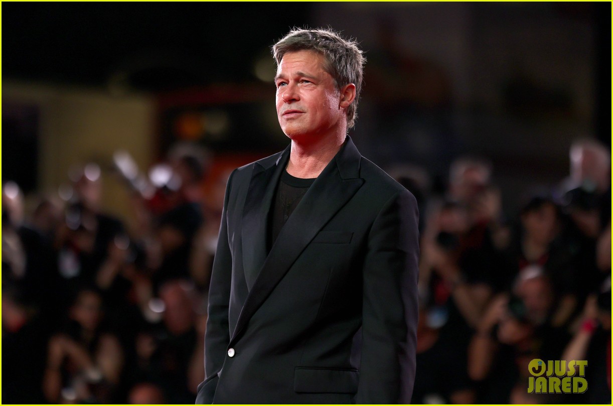 Brad Pitt & Ines De Ramon Make Public Debut at 'Wolfs' Venice Film Festival Premiere With George ...