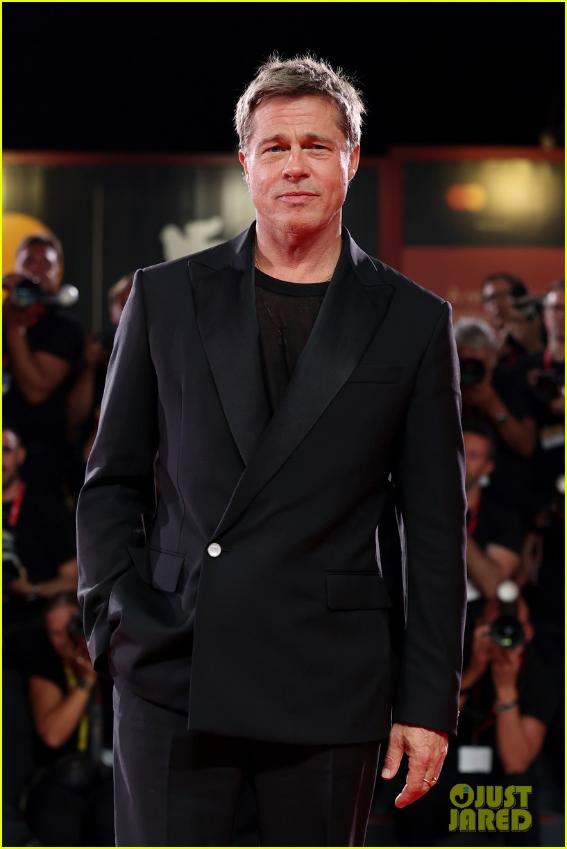 Brad Pitt & Ines De Ramon Make Public Debut at 'Wolfs' Venice Film Festival Premiere With George ...