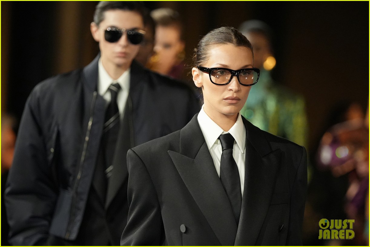 Bella Hadid Returns to the Runway After Two-Year Hiatus for Saint ...