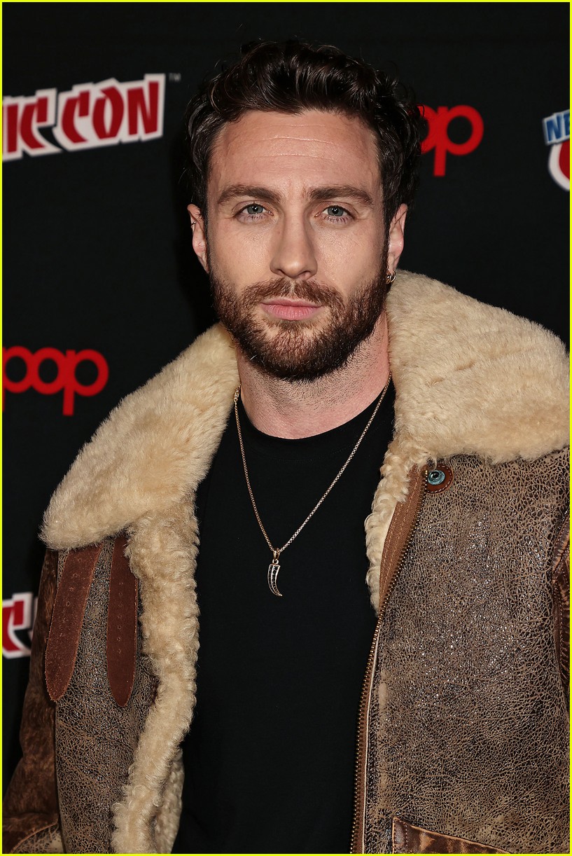 Aaron Taylor-Johnson's Ripped Abs On Display In New 'Kraven the Hunter' Photos, Appears at NY ...