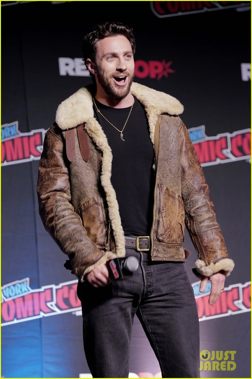 Aaron Taylor-Johnson's Ripped Abs On Display In New 'Kraven the Hunter' Photos, Appears at NY ...