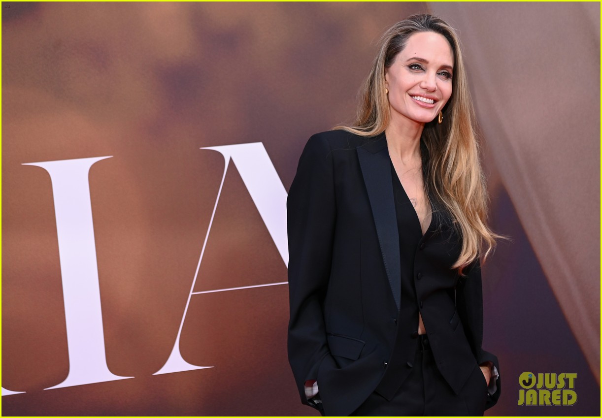 Angelina Jolie Suits Up for London Film Festival Premiere of 'Maria ...