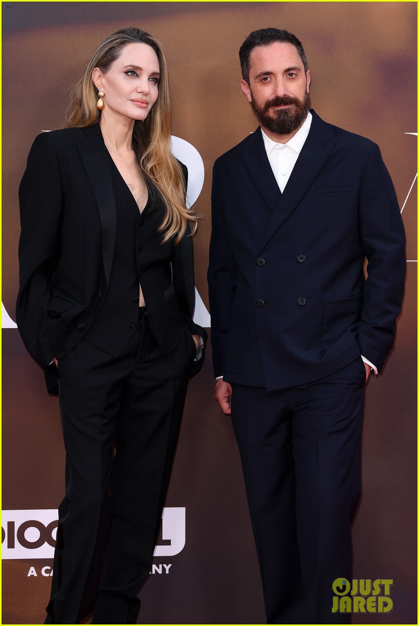 Angelina Jolie Suits Up for London Film Festival Premiere of 'Maria ...