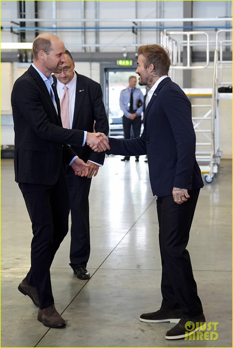 David Beckham Joins Prince William at London's Air Charity Ambulance ...