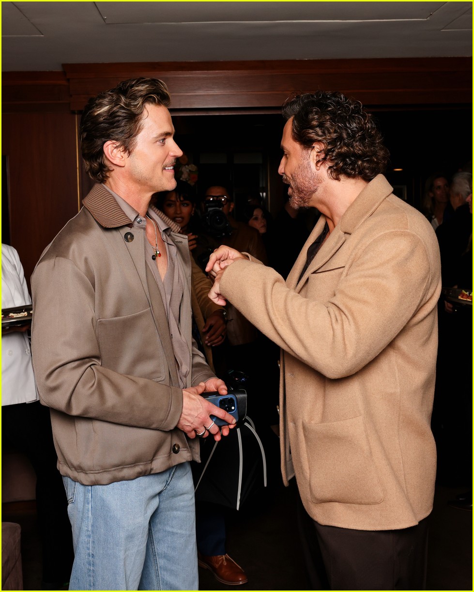 Matt Bomer Sports New Mustache at Tod's Event with Kerry Washington, Edgar Ramirez, & More Stars ...