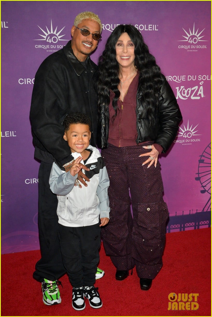 Cher & Boyfriend Alexander 'AE' Edwards Bring His Son Slash to Cirque ...