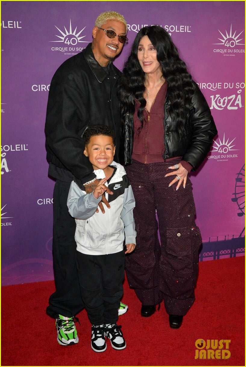 Cher & Boyfriend Alexander 'AE' Edwards Bring His Son Slash to Cirque ...