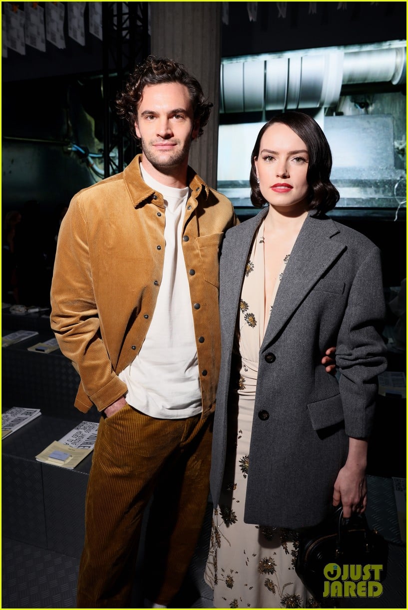Daisy Ridley & Tom Bateman Make Rare Appearance Together at Miu Miu ...
