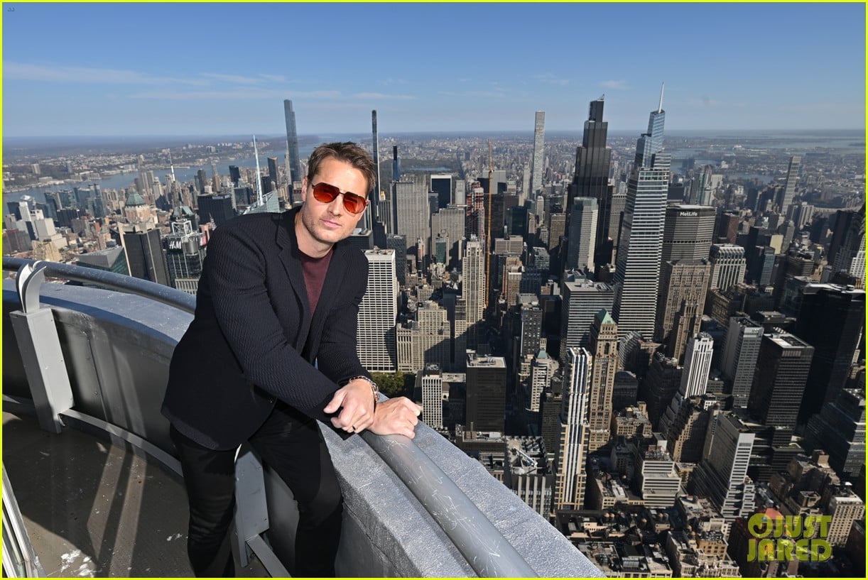 Justin Hartley Visits Top of Empire State Building While Promoting ...