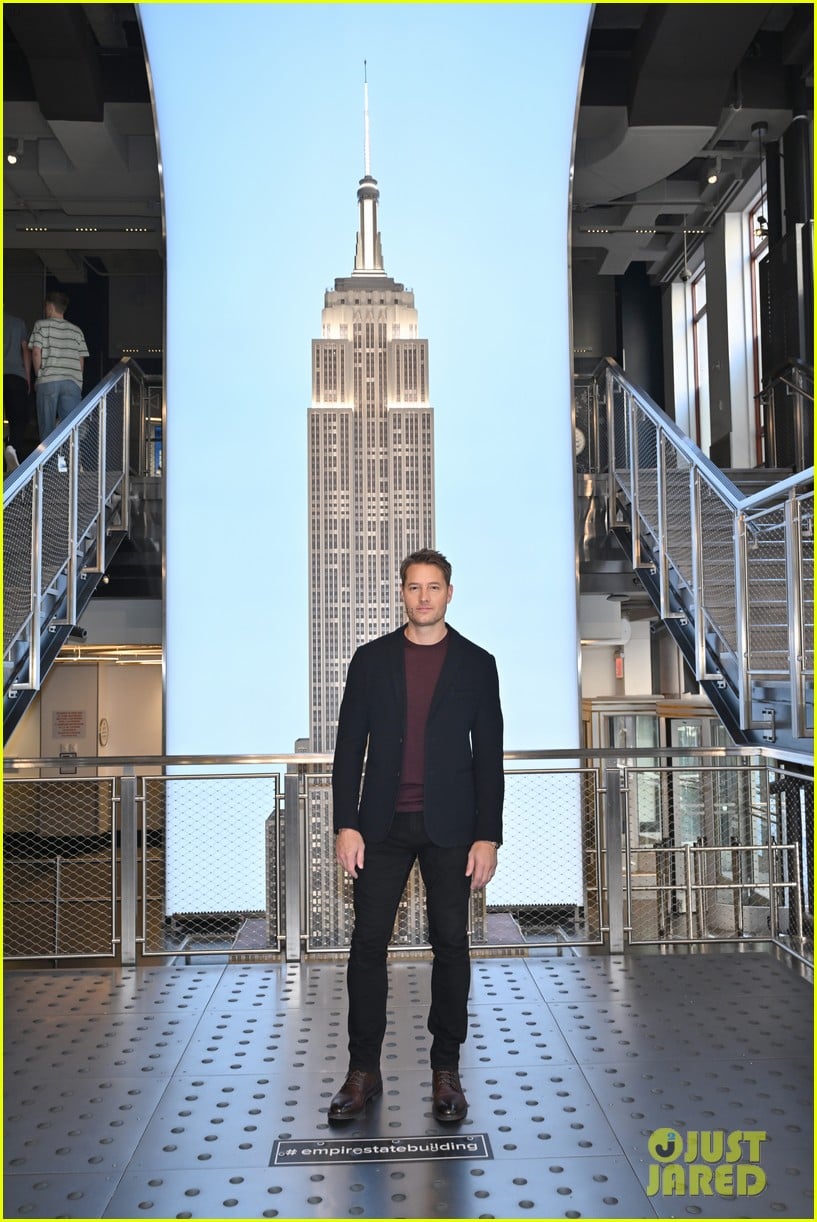 Justin Hartley Visits Top of Empire State Building While Promoting ...