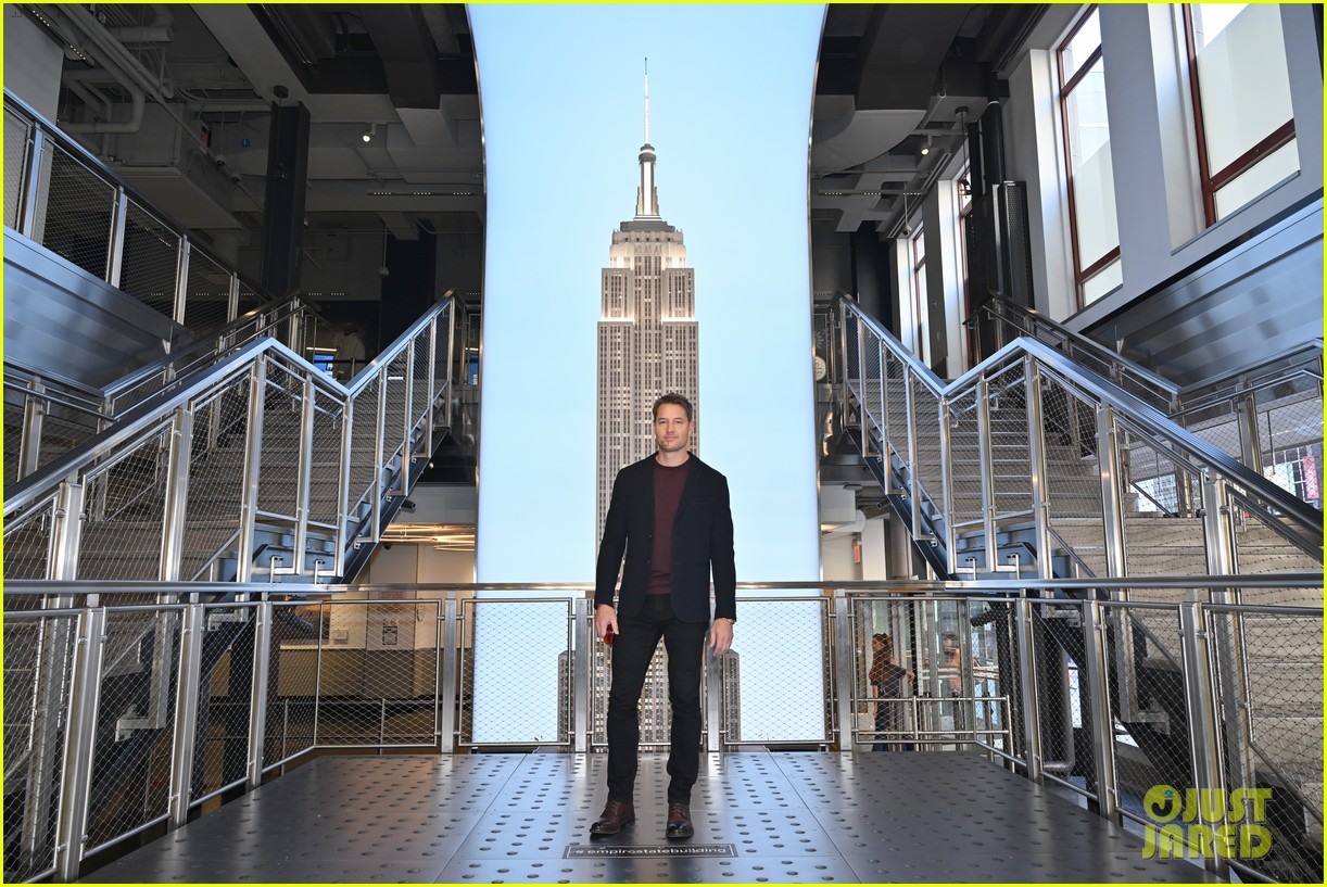 Justin Hartley Visits Top of Empire State Building While Promoting ...