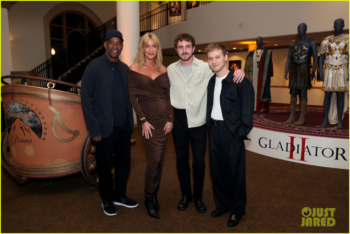 Paul Mescal Joins Co-Stars Denzel Washington, Connie Nielsen, & Fred ...