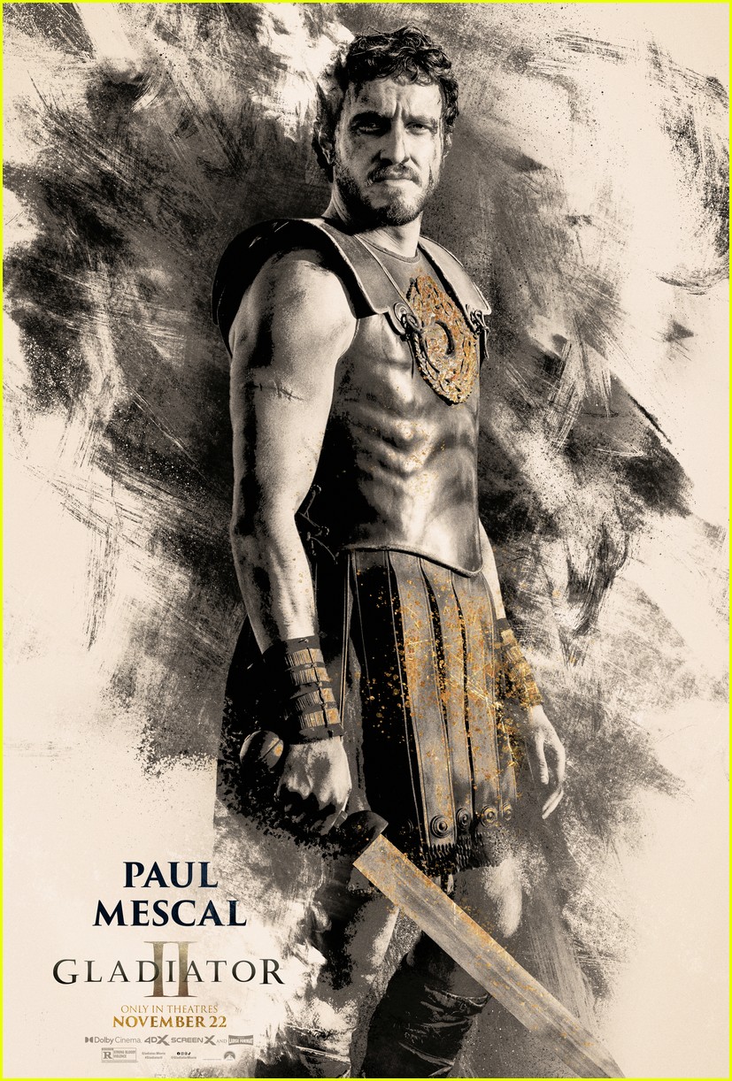 Paul Mescal, Pedro Pascal, & More Star in New 'Gladiator II' Character ...