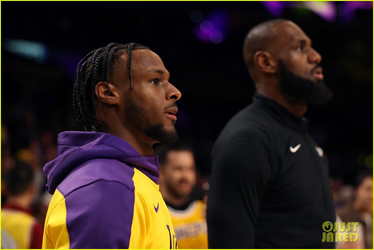 LeBron James & Son Bronny Officially Make NBA History as First Father-Son Duo to Share Court ...