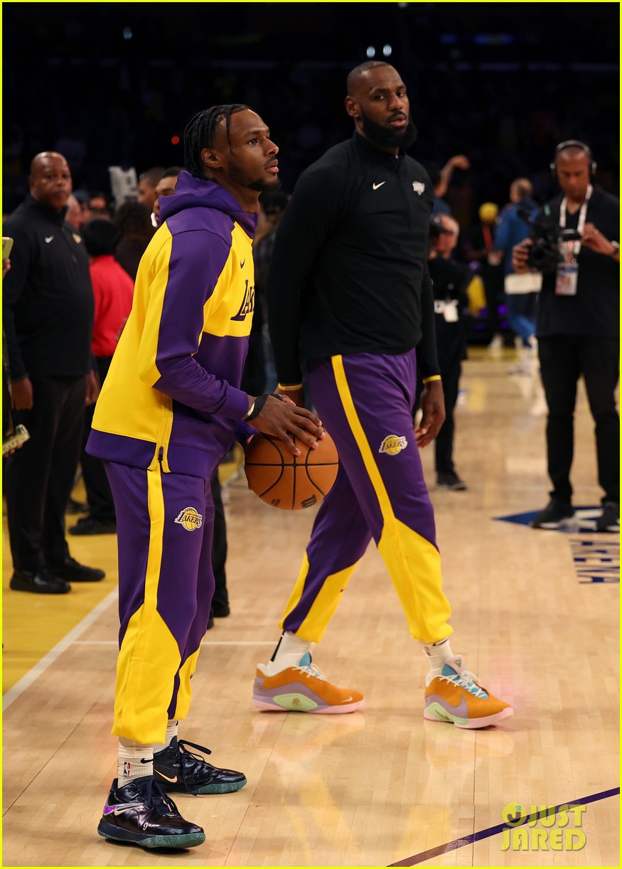 LeBron James & Son Bronny Officially Make NBA History as First Father-Son Duo to Share Court ...