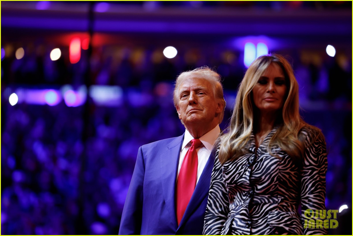 Melania Trump Makes Rare Campaign Appearance, Joins Donald Trump at Madison Square Garden Rally ...
