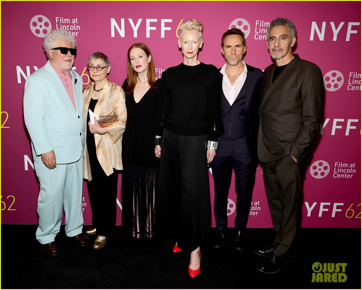 Tilda Swinton Supports Protest at Her 'The Room Next Door' Premiere ...