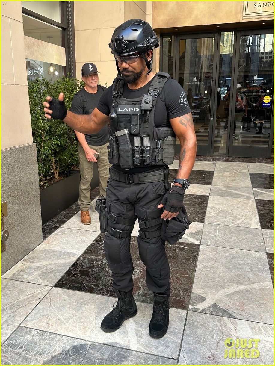 Shemar Moore Spotted Filming Scenes for 'S.W.A.T.' Season 8 in L.A ...