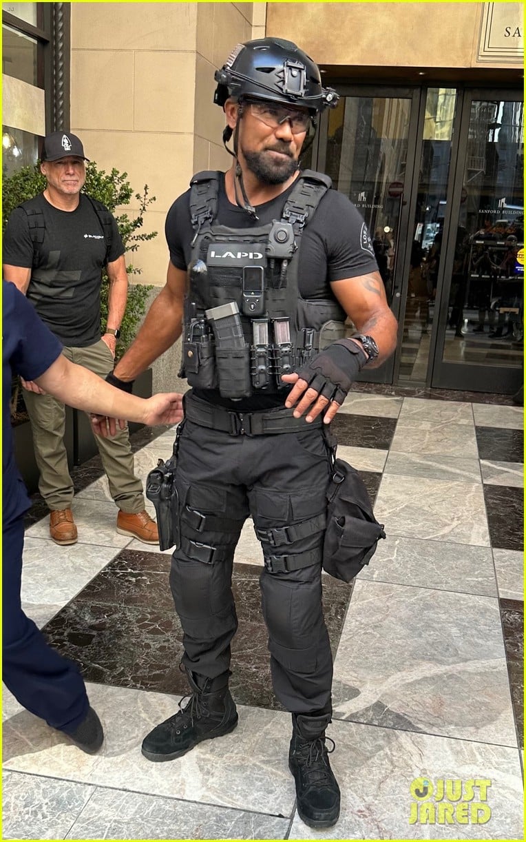 Shemar Moore Spotted Filming Scenes for 'S.W.A.T.' Season 8 in L.A ...