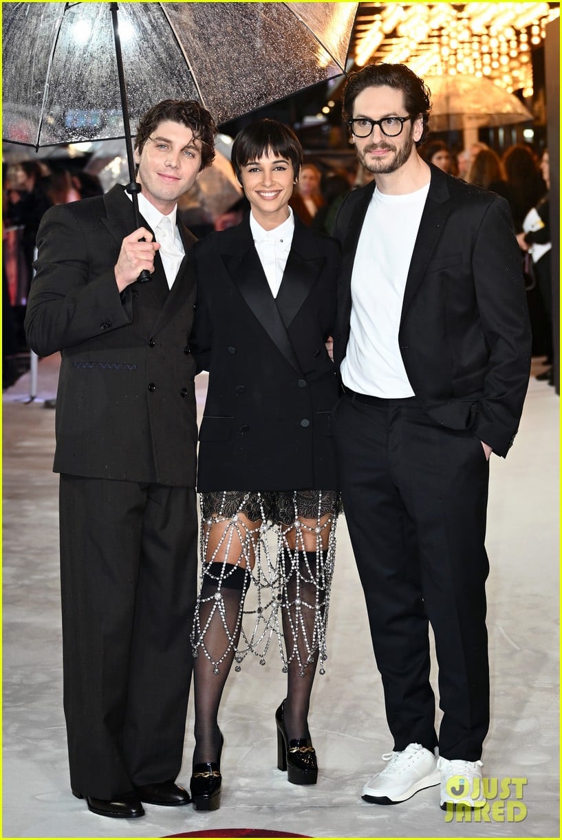 Lukas Gage Helps Naomi Scott Fix Her Dress on 'Smile 2' Red Carpet in ...