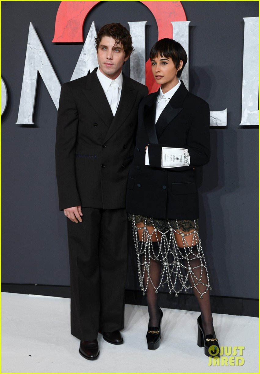 Lukas Gage Helps Naomi Scott Fix Her Dress on 'Smile 2' Red Carpet in ...