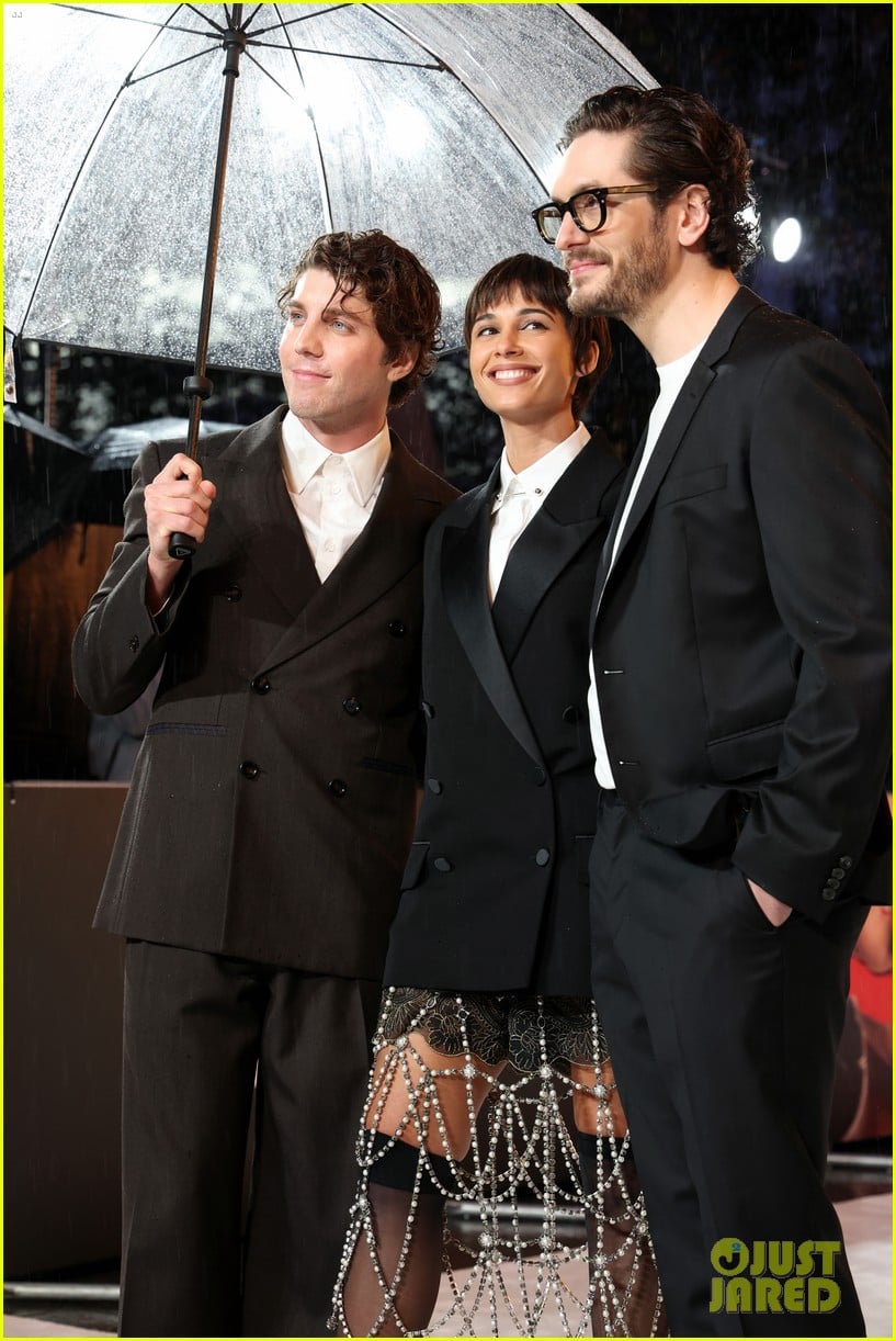 Lukas Gage Helps Naomi Scott Fix Her Dress on 'Smile 2' Red Carpet in ...