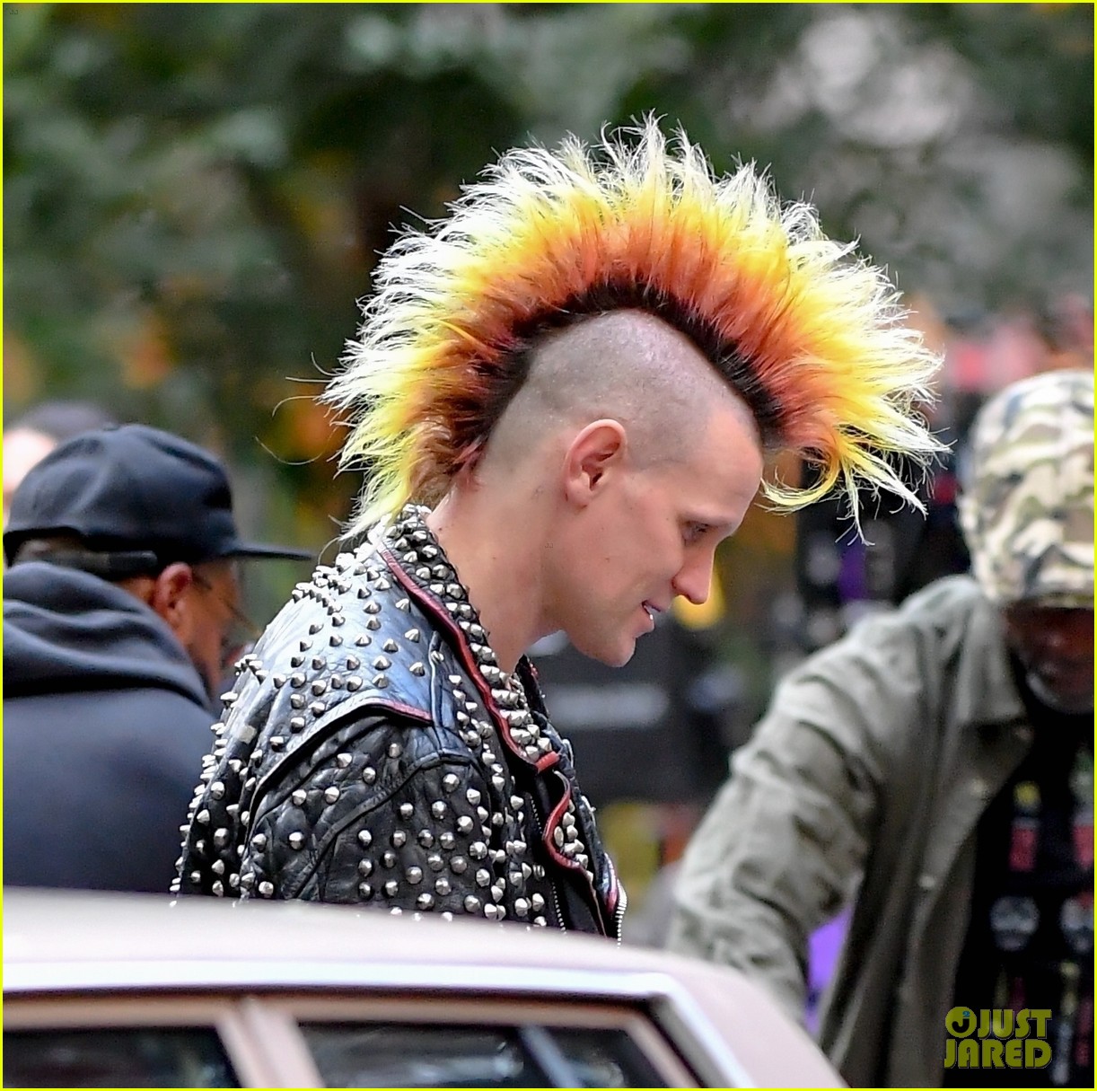 Matt Smith Goes Full Punk Rock with Multicolor Mohawk for 'Caught ...