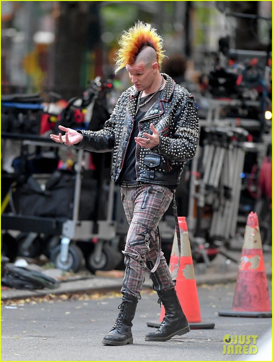 Matt Smith Goes Full Punk Rock with Multicolor Mohawk for 'Caught ...