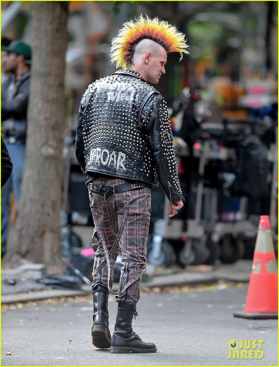 Matt Smith Goes Full Punk Rock with Multicolor Mohawk for 'Caught ...