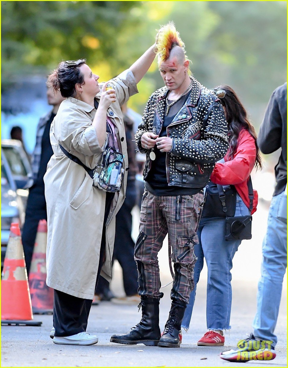 Matt Smith Goes Full Punk Rock with Multicolor Mohawk for 'Caught ...