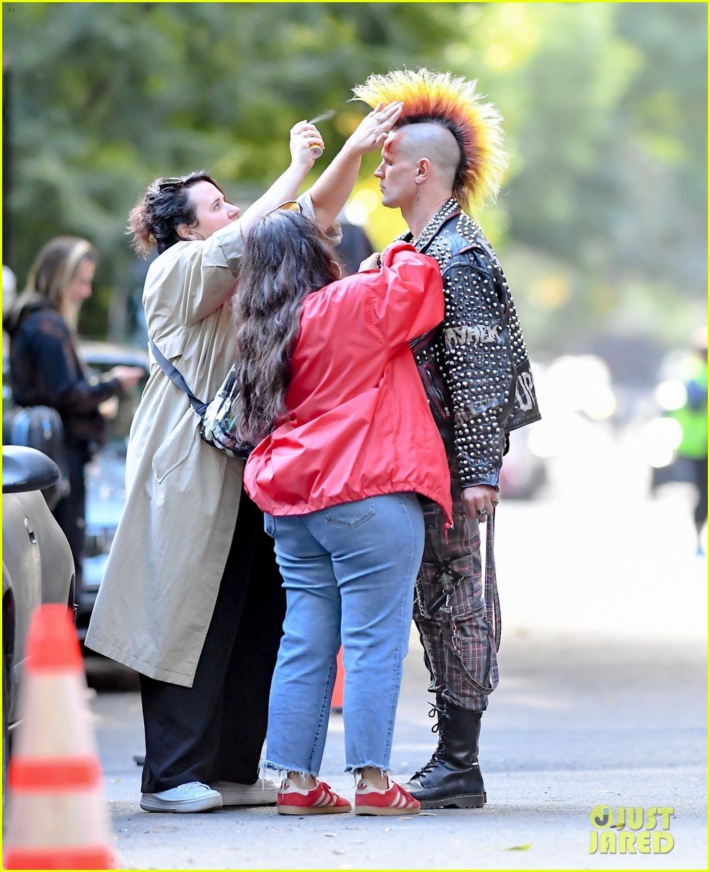 Matt Smith Goes Full Punk Rock with Multicolor Mohawk for 'Caught ...