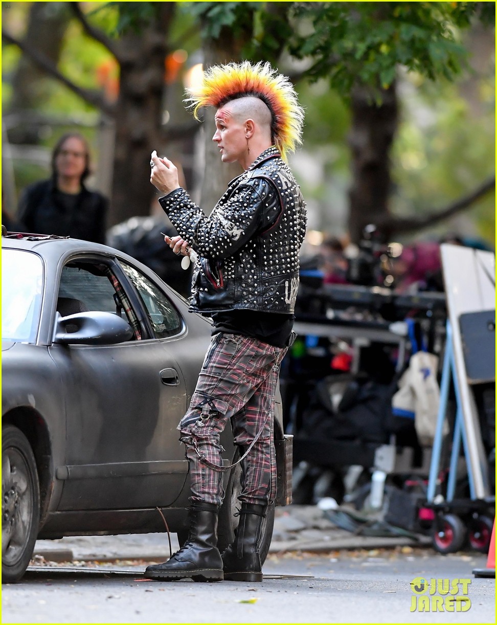 Matt Smith Goes Full Punk Rock with Multicolor Mohawk for 'Caught ...