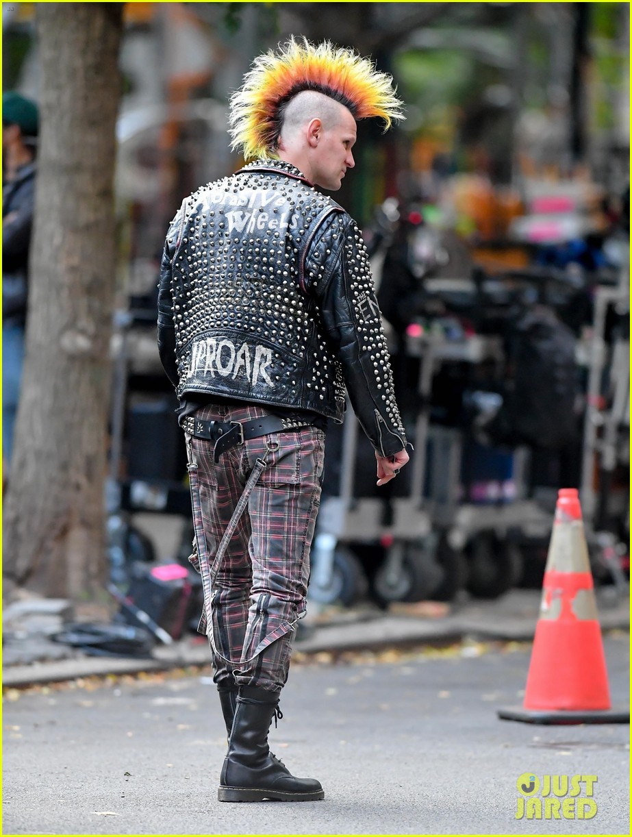 Matt Smith Goes Full Punk Rock with Multicolor Mohawk for 'Caught ...