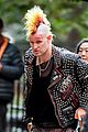 Matt Smith Goes Full Punk Rock with Multicolor Mohawk for ‘Caught ...
