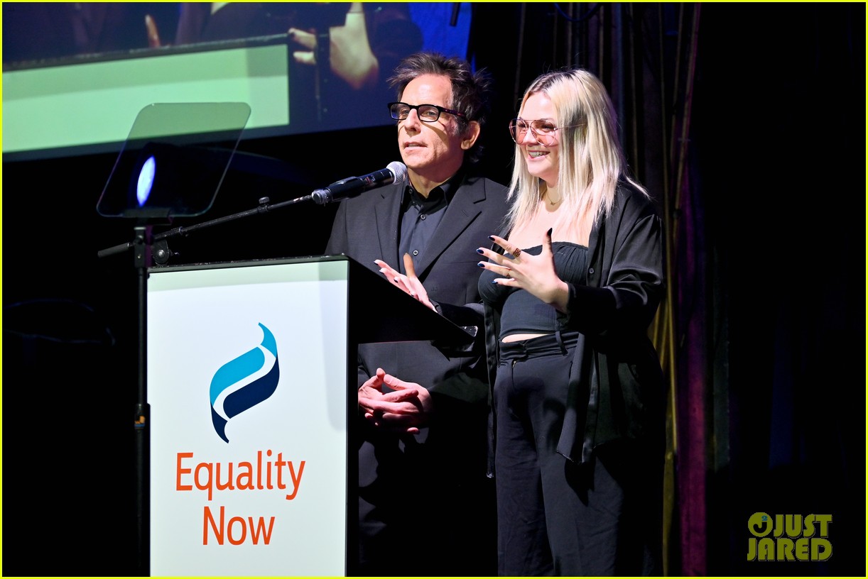 Ben Stiller & Daughter Ella Match in All-Black Outfits for Rare Public ...