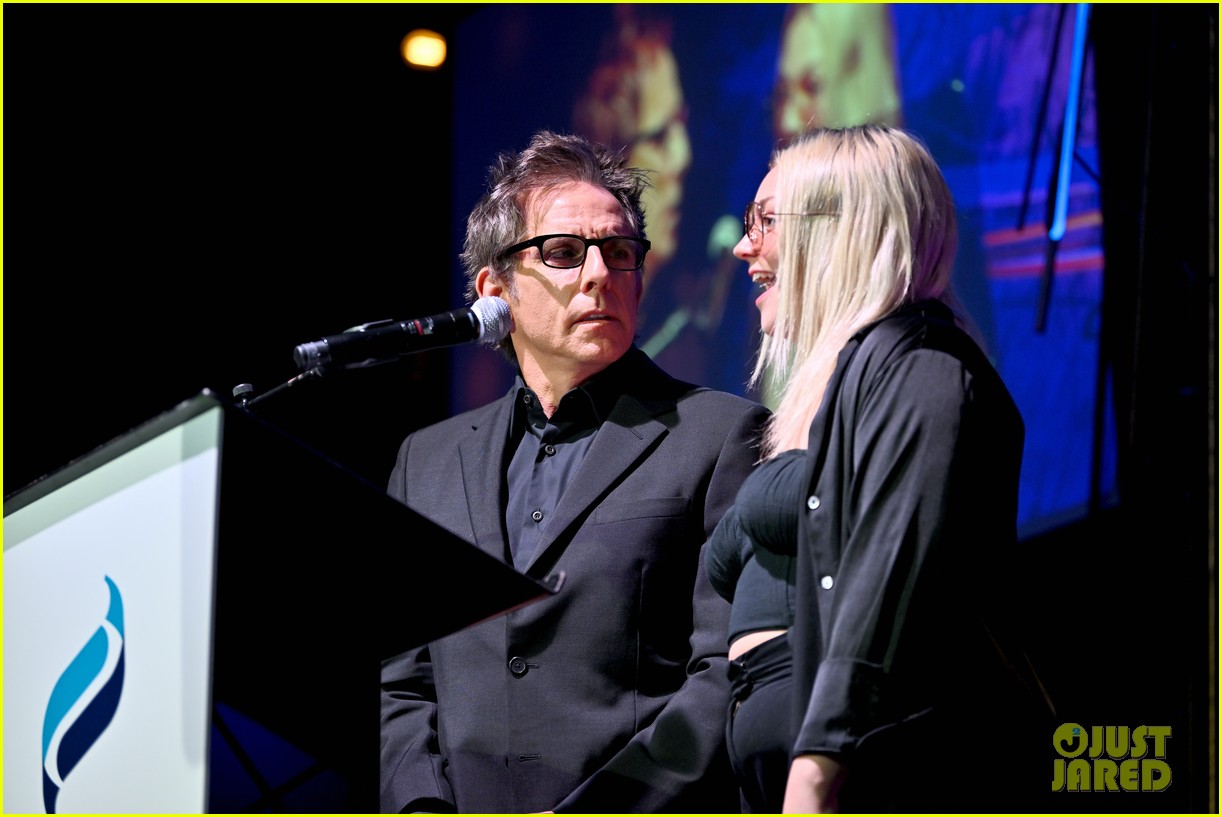 Ben Stiller & Daughter Ella Match in All-Black Outfits for Rare Public ...