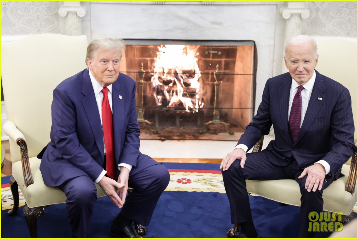 Joe Biden & Donald Trump Meet Up Post-Election, Shake Hands & Exchange ...