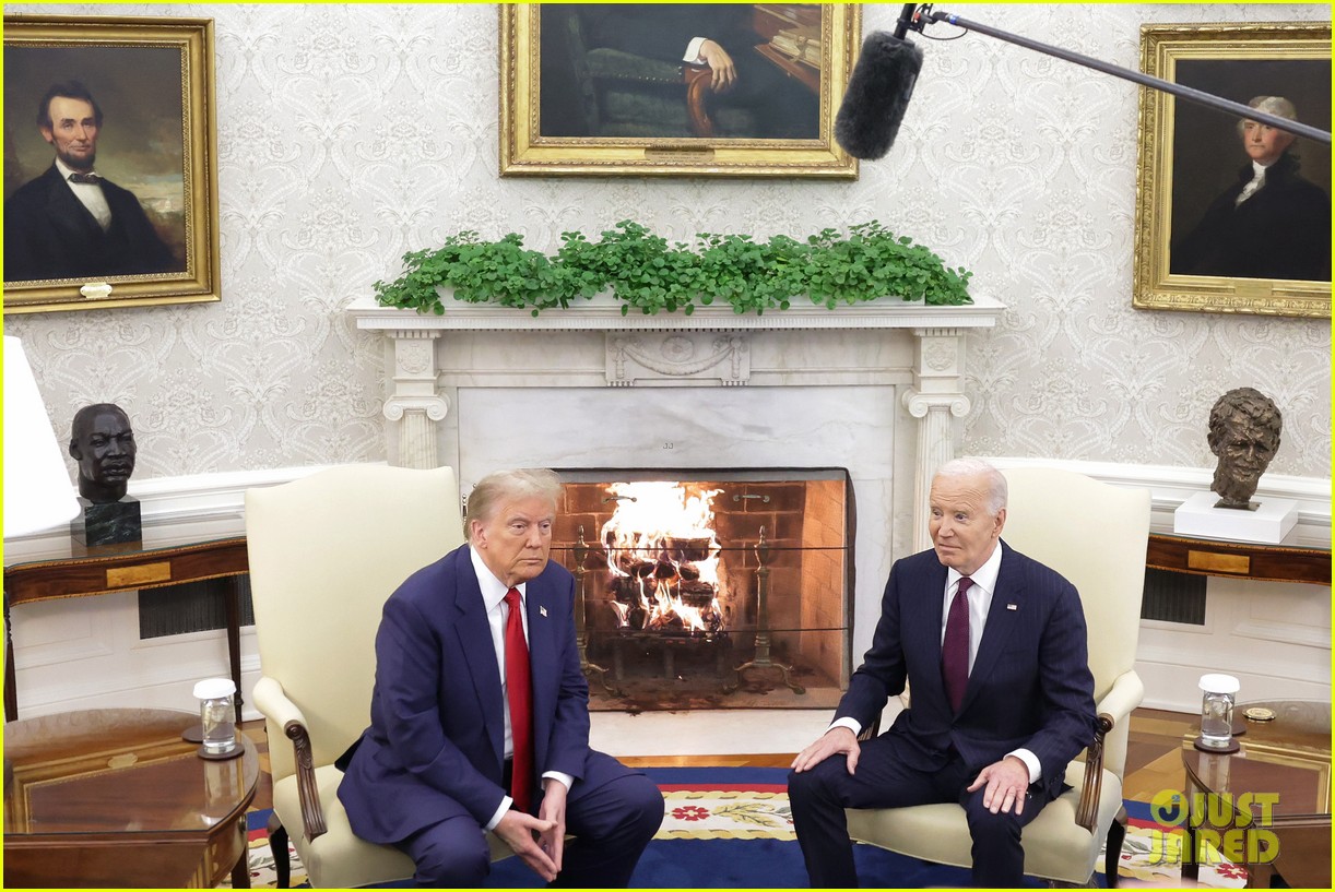 Joe Biden & Donald Trump Meet Up Post-Election, Shake Hands & Exchange ...