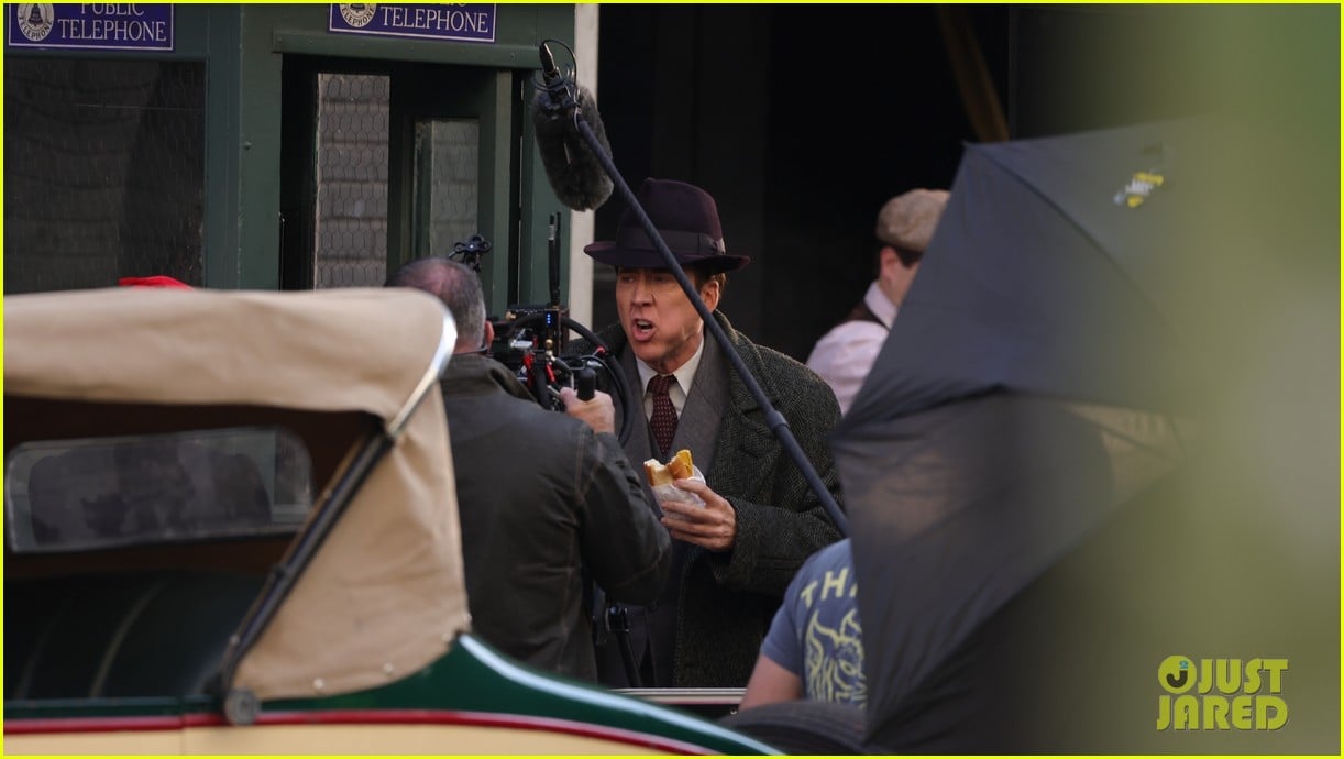 Nicolas Cage Gets Into Character Filming New 'Spider-Noir' Series in L ...