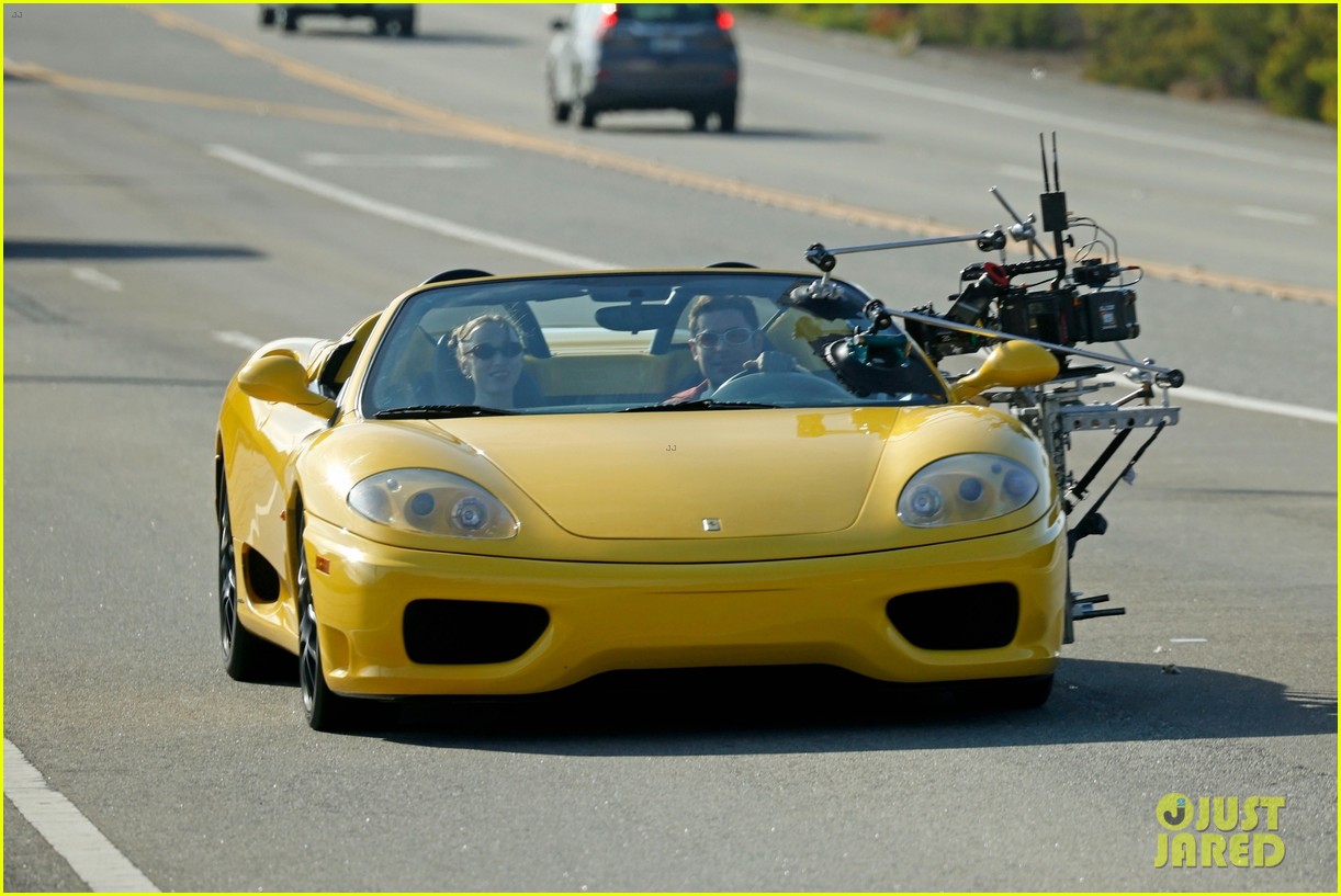 Zac Efron Drives Phoebe Dynevor in a Yellow Ferrari for 'Famous' Movie ...