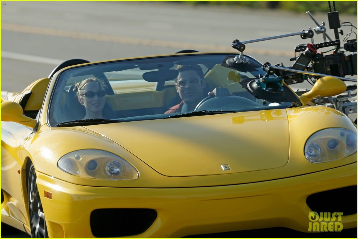 Zac Efron Drives Phoebe Dynevor in a Yellow Ferrari for 'Famous' Movie Scene: Photo 5101642 ...