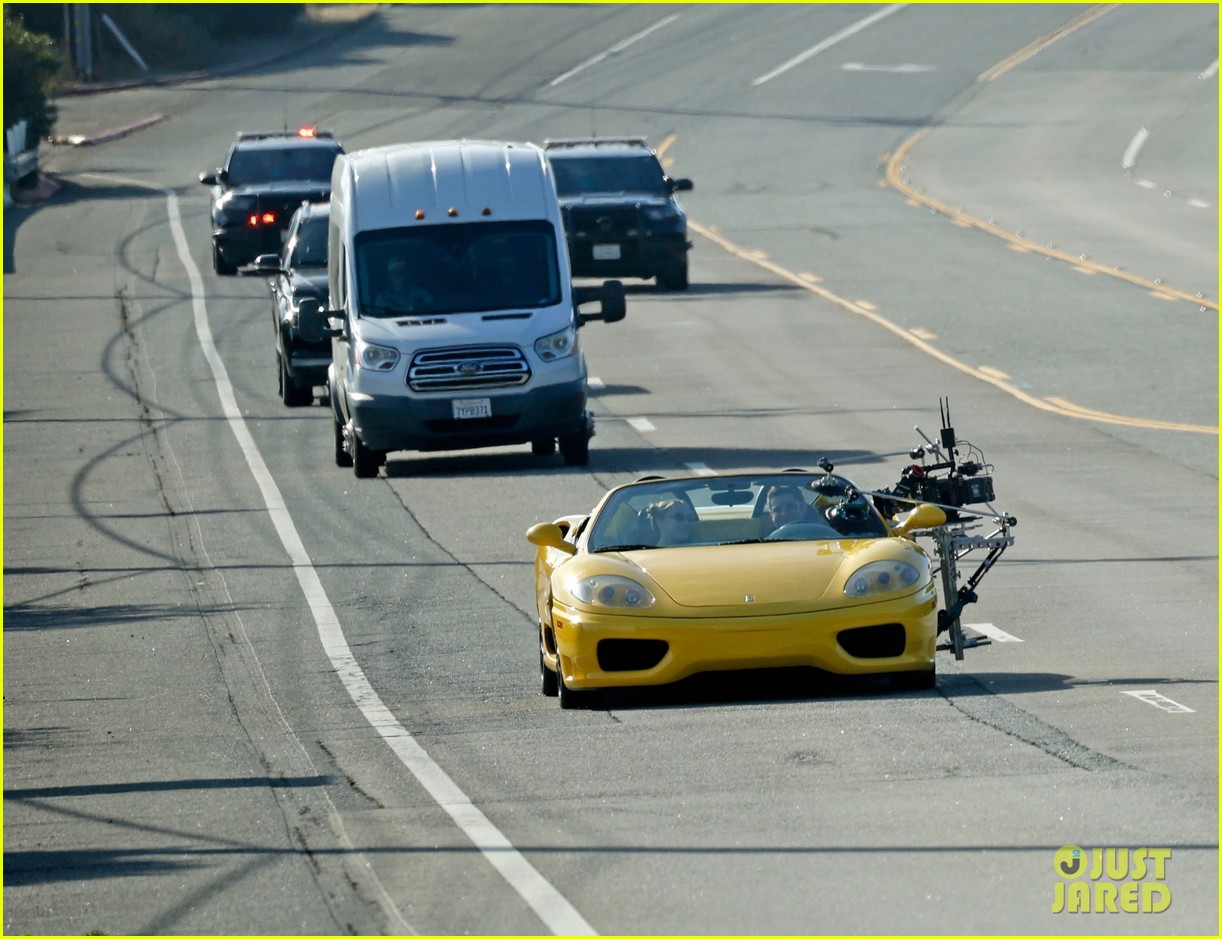 Zac Efron Drives Phoebe Dynevor in a Yellow Ferrari for 'Famous' Movie ...