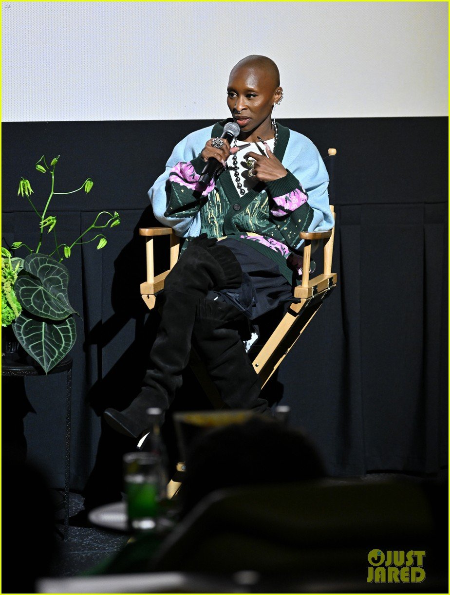 Cynthia Erivo Wears Emerald City Cardigan from Roots x 'Wicked ...