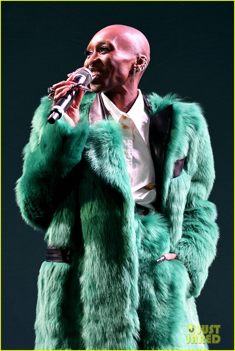 Cynthia Erivo Wears Emerald City Cardigan from Roots x 'Wicked ...