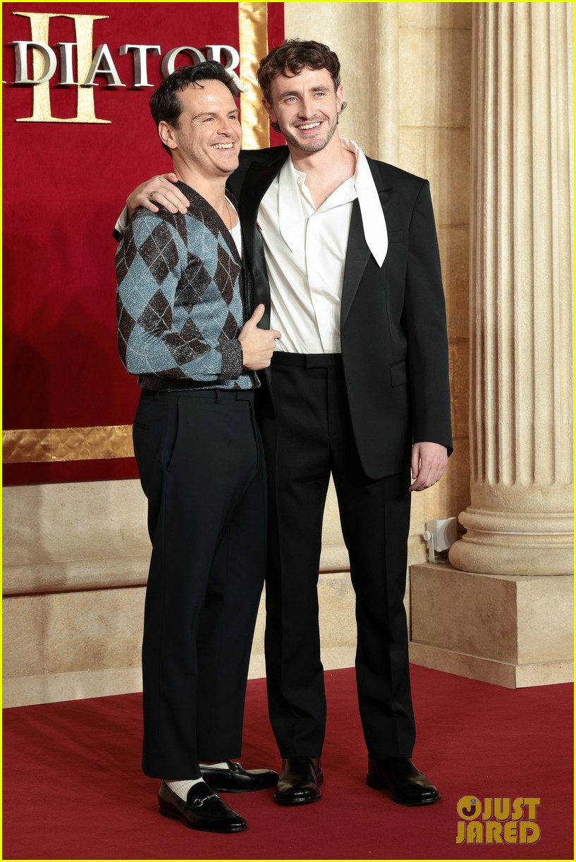 Paul Mescal, Denzel Washington, & 'Gladiator 2' Cast Meet King Charles ...