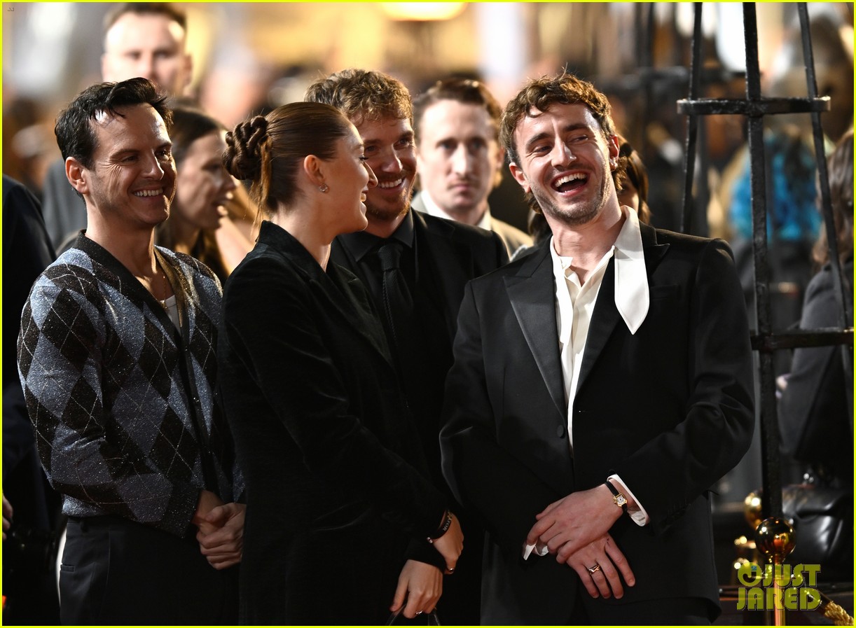 Paul Mescal, Denzel Washington, & 'Gladiator 2' Cast Meet King Charles ...